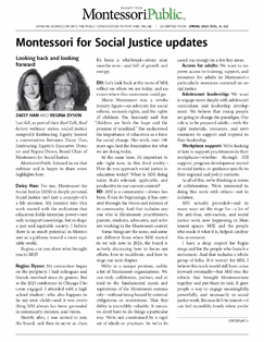 Montessori for Social Justice updates - MontessoriPublic
